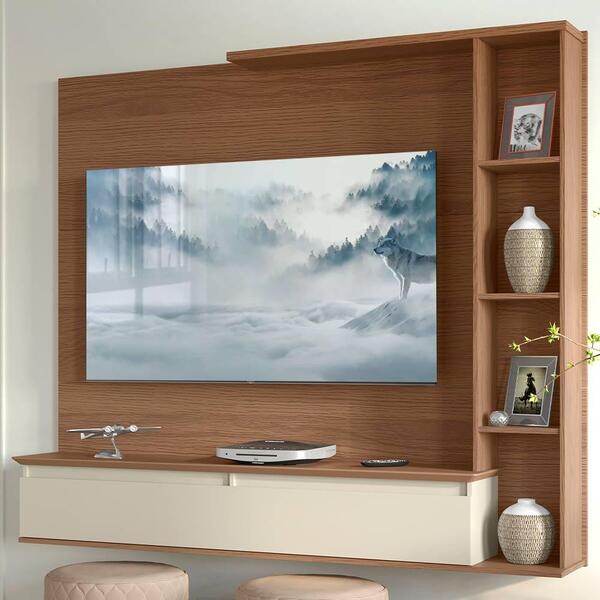 Painel Para Tv 50 Polegadas Canelato Off White Sublime Patrimar | Leroy ...