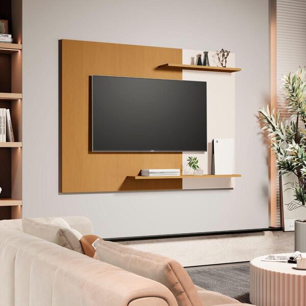 Painel Para Tv 50 Polegadas La Spazia Nature Off White | Leroy Merlin