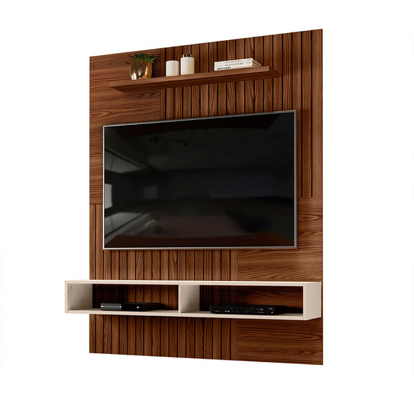 Painel Para Tv 55 Polegadas Ripado 135cm Miti Dj Móveis | Leroy Merlin