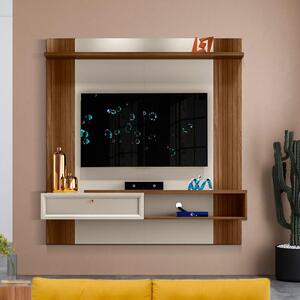 Painel Para Tv 60 Polegadas Freijó Off White Shopjm | Leroy Merlin