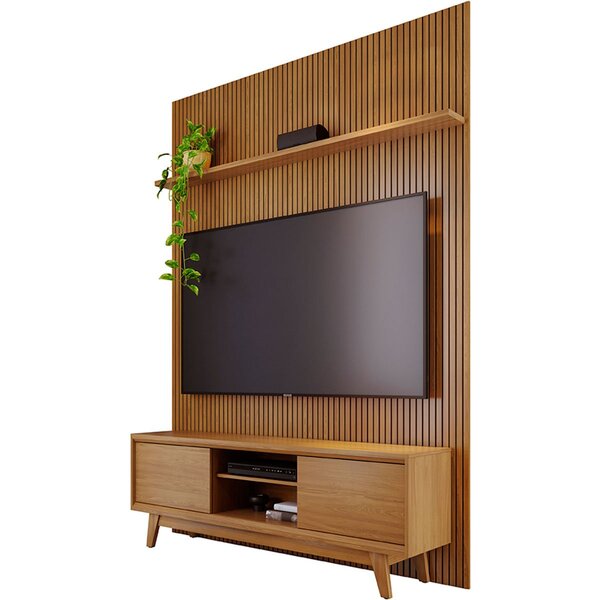 Painel Para Tv 65 Polegadas Composição Bancada Nilo Cumaru | Leroy Merlin