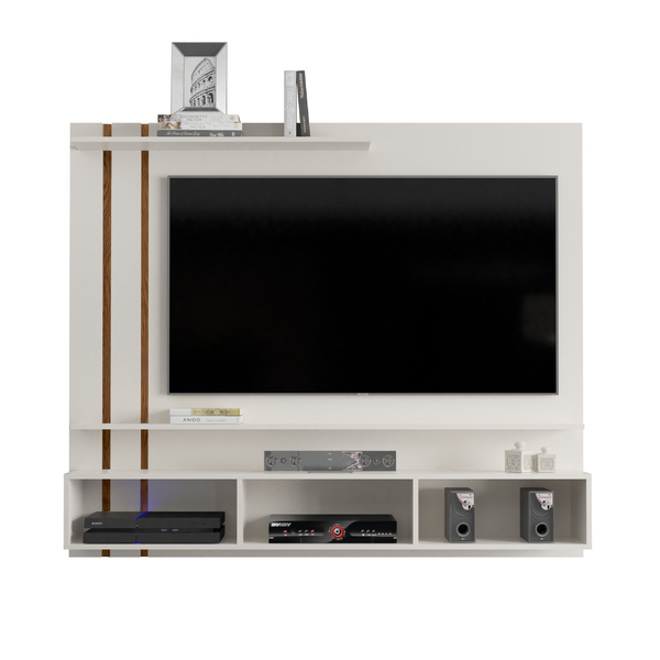 Painel Para Tv 65 Polegadas Prime - Off White/nature - Mania De Móveis ...