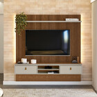 Painel Para Tv 75 Polegadas Ripado Com Led Authentique Linea Brasil ...