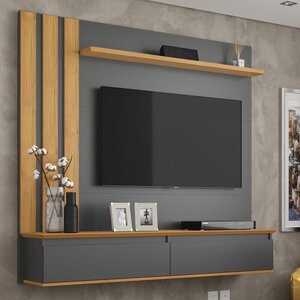 Painel Para Tv Até 46 Polegadas 2 Portas Trend Grafite/cinamomo | Leroy Merlin
