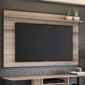 Painel Para Tv Até 49 Polegadas Genebra 1 Prateleira Carvalho/preto ...