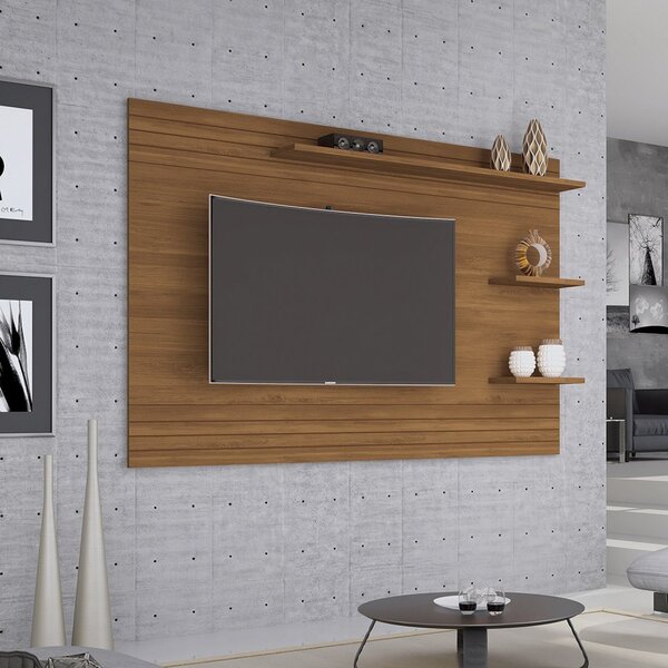 Painel Para Tv Até 50 Polegadas 3 Prateleiras Mirage Giga Móveis Freijó ...