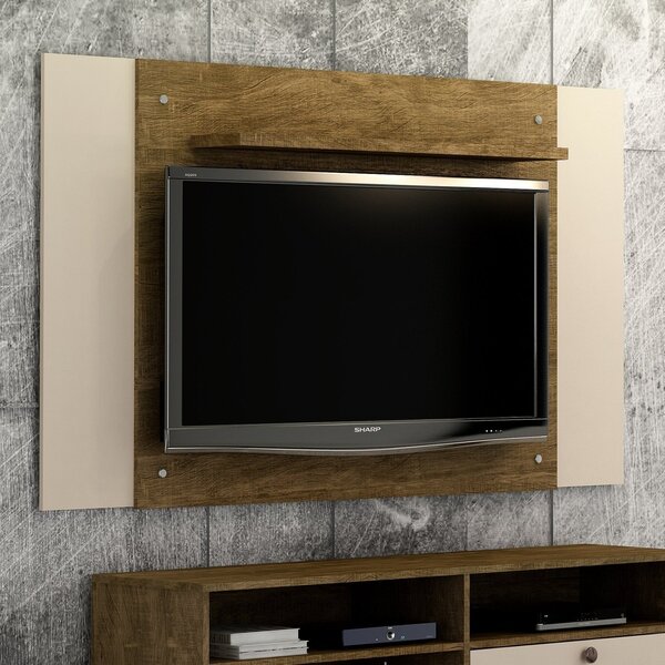 Painel Para Tv Até 50 Polegadas Extensível América Valdemóveis Ipê/off ...