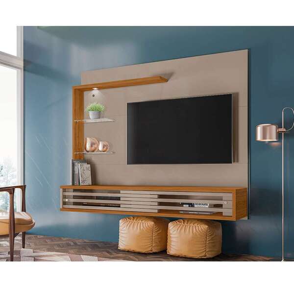 Painel Para Tv Até 50 Polegadas Frizz Select Fendi E Naturale | Leroy ...