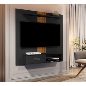 Painel Para Tv Até 55 Polegadas 1 Porta 1 Prateleira Jb Bechara Preto ...