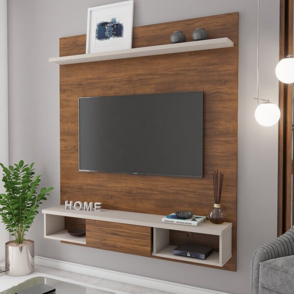 Painel Para Tv Até 55 Polegadas 1 Porta 3 Nichos Denver Espresso Móveis ...