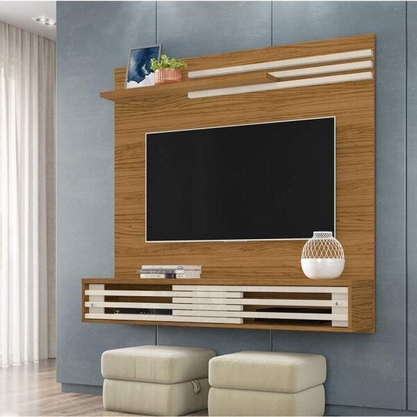 Painel Para Tv Até 55 Polegadas 2 Portas Frizz Sublime Madetec Naturale ...