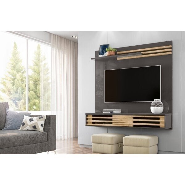 Painel Para Tv Até 55 Polegadas 2 Portas Frizz Sublime Madetec Titânio ...