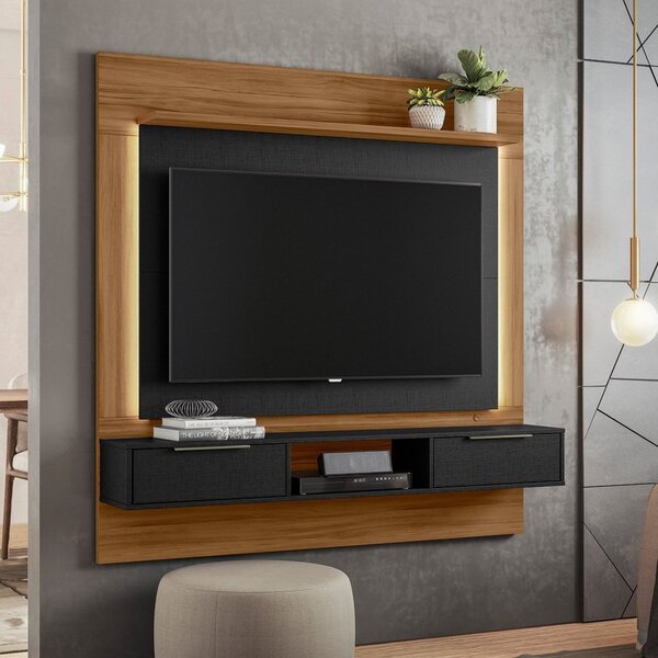 Painel Para Tv Até 55 Polegadas Com Led 2 Portas Nt 1280 Freijó Trend ...