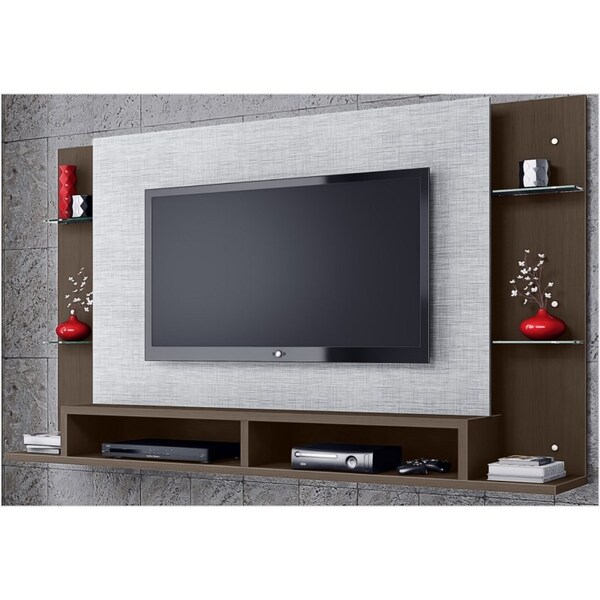 Painel Para Tv Até 55 Polegadas Malbec Branco Pérola Com Cacau ...