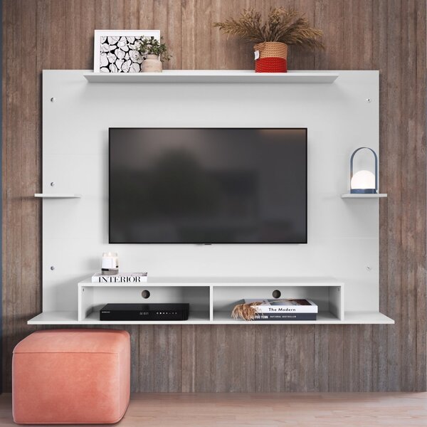 Painel Para Tv Até 55 Polegadas Monza Completa Móveis Branco | Leroy Merlin