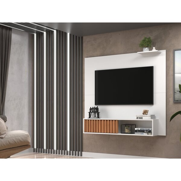 Painel Para Tv Até 55 Polegadas Tucson Branco/freijó | Leroy Merlin