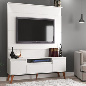 Painel Para Tv Até 60 Polegadas 150cm Retro Mdf Branco Dallas - On ...