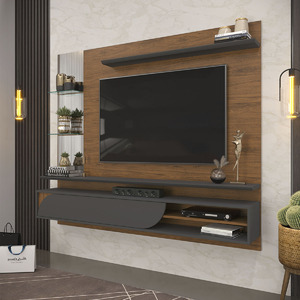 Rack Com Painel Para Tv Até 75 Polegadas Com Led 220cm Elegance Yescasa ...