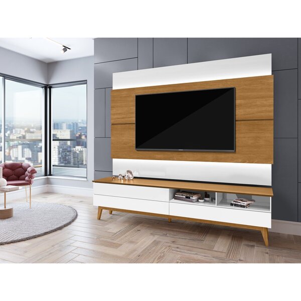 Painel Para Tv Até 65 Polegadas 180cm Wall Limit Tebarrot Branco/nature ...