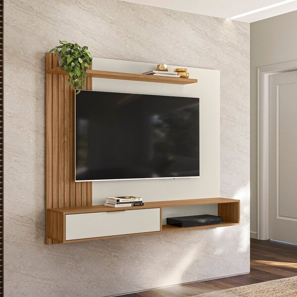 Painel Para Tv Até 65 Polegadas Berlim Nature/branco Off | Leroy Merlin
