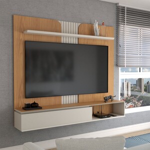 Painel Para Tv Até 65 Polegadas City 1 Porta Nature/off White ...
