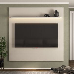 Painel Para Tv Até 75 Polegadas Com Led 185cm Impressão 3d Ripada ...