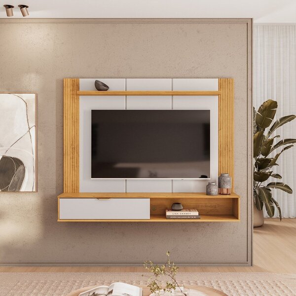 Painel Para Tv Lander 1580 Dj Móveis Bali/cedro | Leroy Merlin