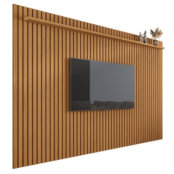 Painel Para Tv Ripado Até 85 Polegadas Versátil 2.2x1.8 Nature - Giga ...