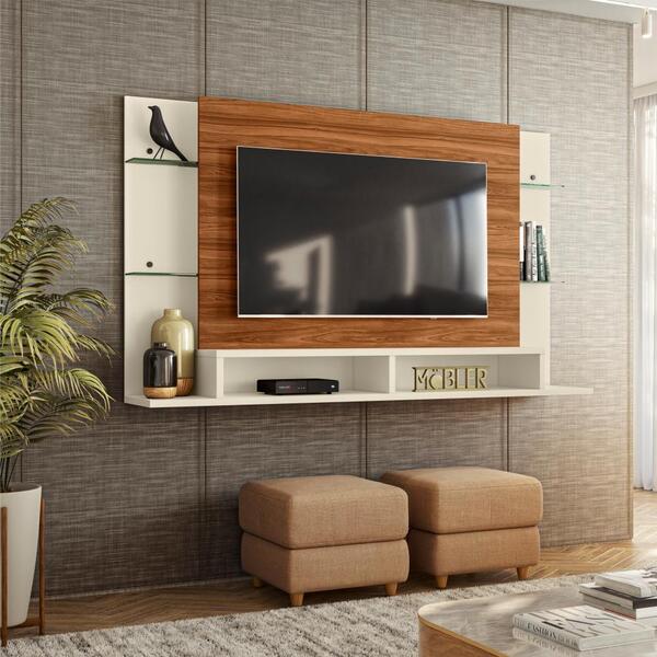 Painel Para Tvs 55 Polegadas Dawe Cinamomo Off-white | Leroy Merlin