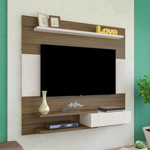 Painel Para Tvs 55 Polegadas Santo André Amêndoa Off White | Leroy Merlin