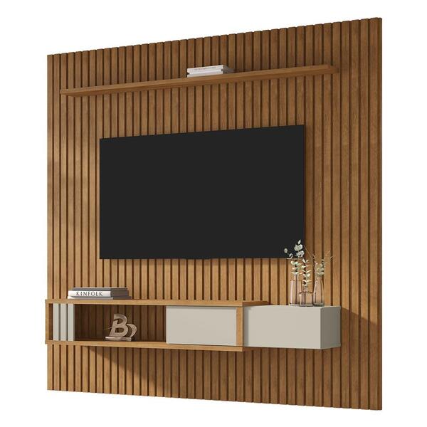 Painel Ripado Cancun Para Tv Até 85" Polegadas Com 1 Gaveta | Leroy Merlin