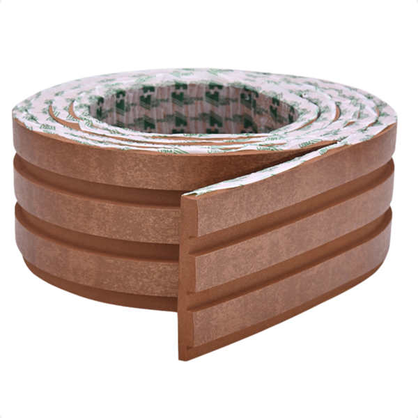 Painel Ripado Laminado Autocolante Flexível Amadeirado 5mt Bronze Com ...