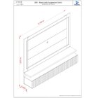 Painel Ripado Para Tv Até 75 Polegadas Com Led 216cmx181,5cm 2 Gavetas ...