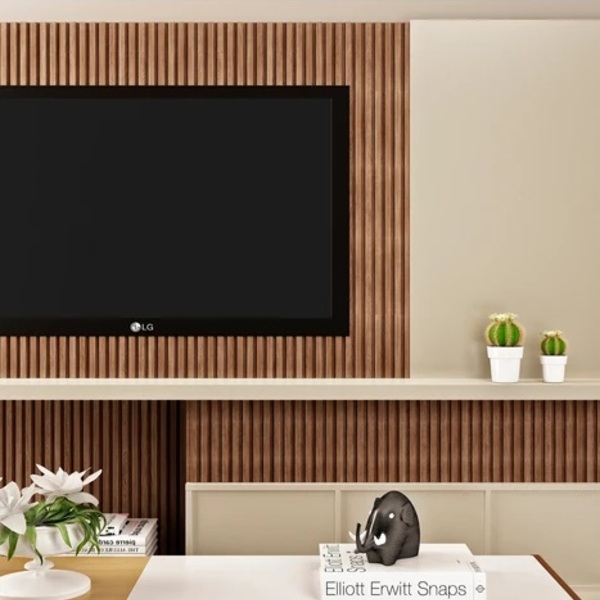 Painel Ripado Poliestireno 12x120x2850mm - 0,35m² - Formix 3d ...