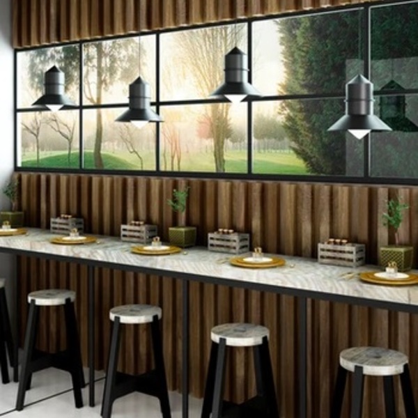 Painel Ripado Poliestireno 12x120x2850mm - 0,35m² - Formix 3d - Avelã ...