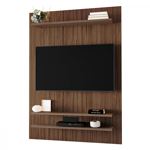 Painel Para Tv Até 50 Polegadas 3 Prateleiras Nogal Trend Nt1195 ...