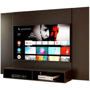 Painel Suspenso Para Tv Até 42 Polegadas Com Nichos Odessa Preto | Leroy Merlin
