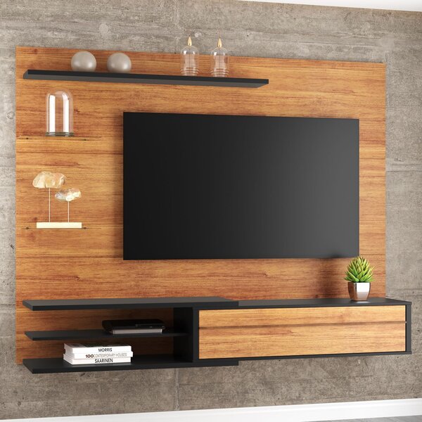 Painel Suspenso Para Tv Até 60 Polegadas 1 Portas 4 Prateleiras ...