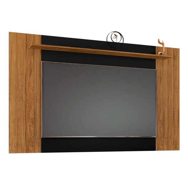 Painel Suspenso Para Tv Até 70 Polegadas Doha Preto Fosco/cinamomo - Bechara | Leroy Merlin
