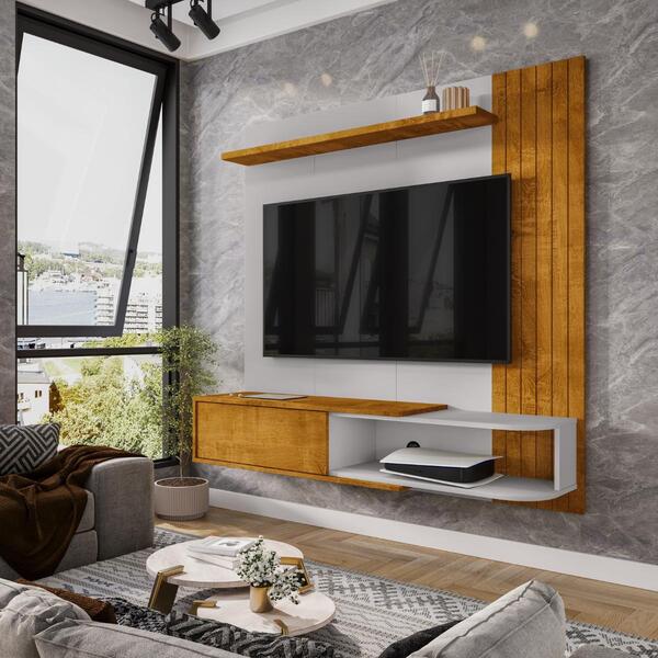 Painel Tv 50 Polegadas Conrado Naturalle Off-white | Leroy Merlin
