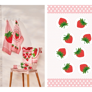 Pano de Prato Lepper Estampado Piquenique 40cm x 60cm Com 6 peças ...