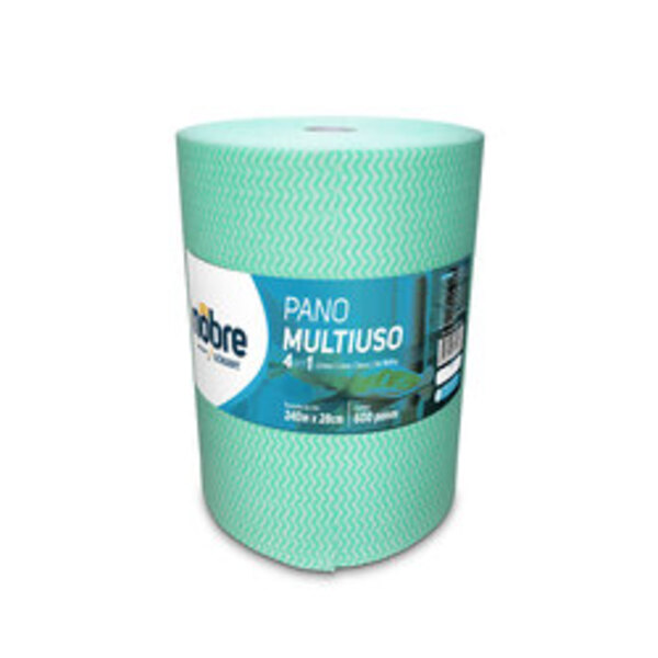 Pano Multiuso Slim (rolo C/28cm X 240m Picotado Aprox. 40cm) Verde ...