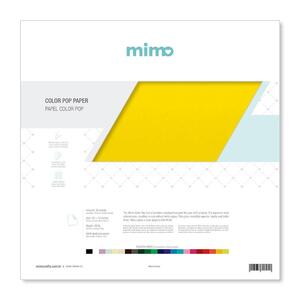Papel Color Pop Amarelo Sol Mimo - 30,5 X 30,5 Cm - 180 Gr - 25 Unds ...