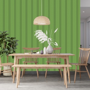 Papel De Parede Ripado De Madeira Cor Verde Claro 9m | Leroy Merlin