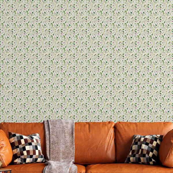 Papel De Parede Auto Colante Folhagem Verde Natural Viva Decorativa ...