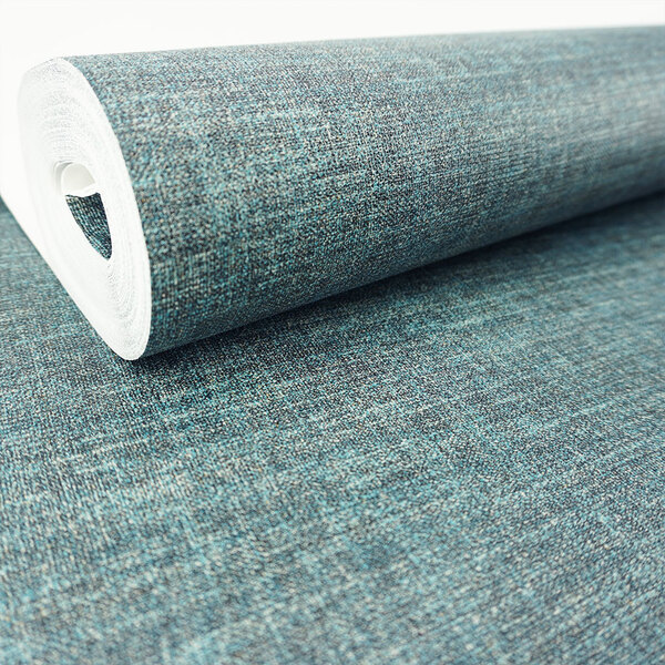 Papel De Parede Azul Escuro Liso Texturizado 14m² | Leroy Merlin