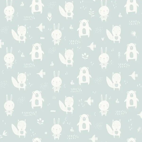 Papel De Parede Infantil Petit Bichinhos Verde L91304 | Leroy Merlin