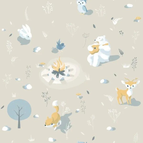 Papel De Parede Infantil Petit Fogueira Ocre L31307 | Leroy Merlin
