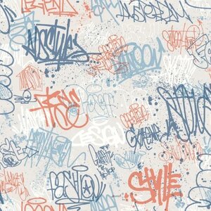 Papel De Parede Infantil Petit Grafite Azul M51301 | Leroy Merlin