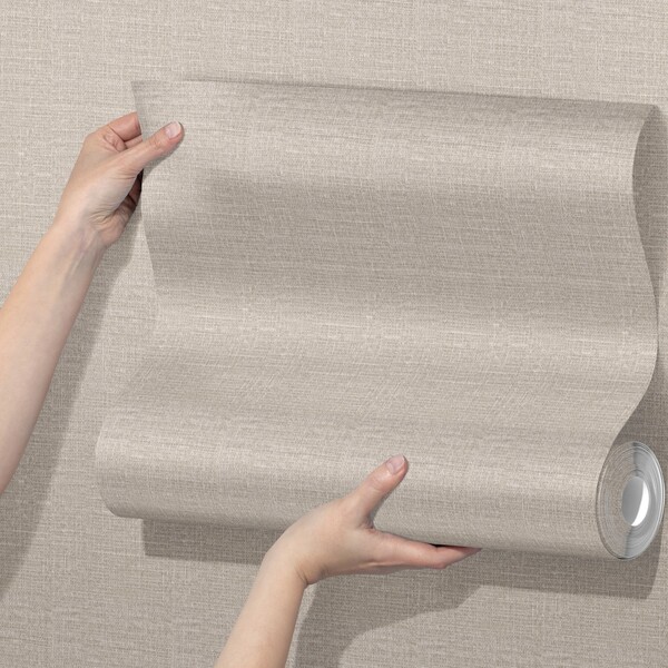 Papel de Parede TNT Nonwoven Liso Cinza 0,53x10m Muse | Leroy Merlin